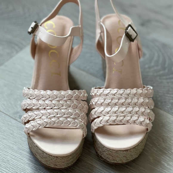 CCOCCI | Shoes | Nwb Ccocci Nude Wedge Heels | Poshmark